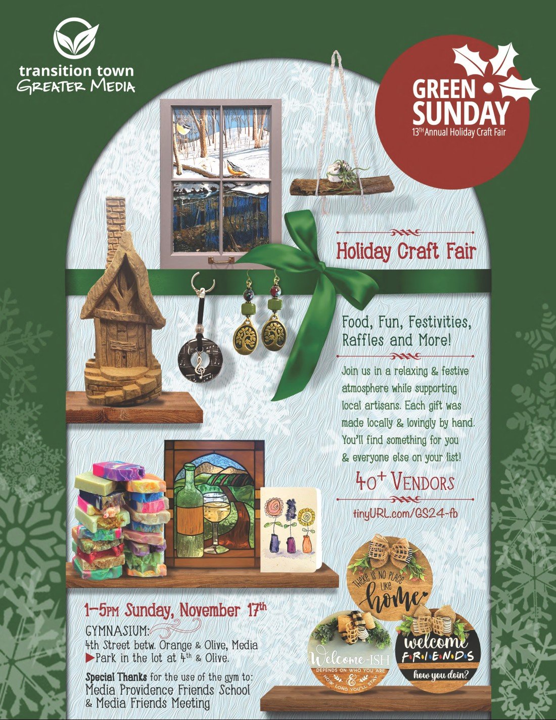 Green Sunday Holiday Craft Fair 2024, Media-Providence Friends School ...