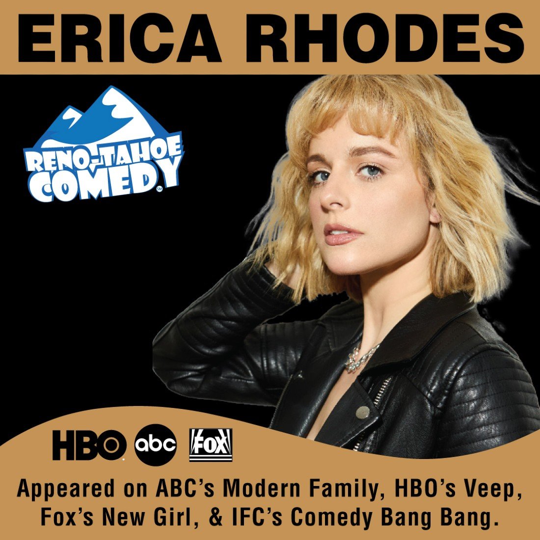 Comedian Erica Rhodes performing in Reno, NV, The Theatre, Reno, 7 ...