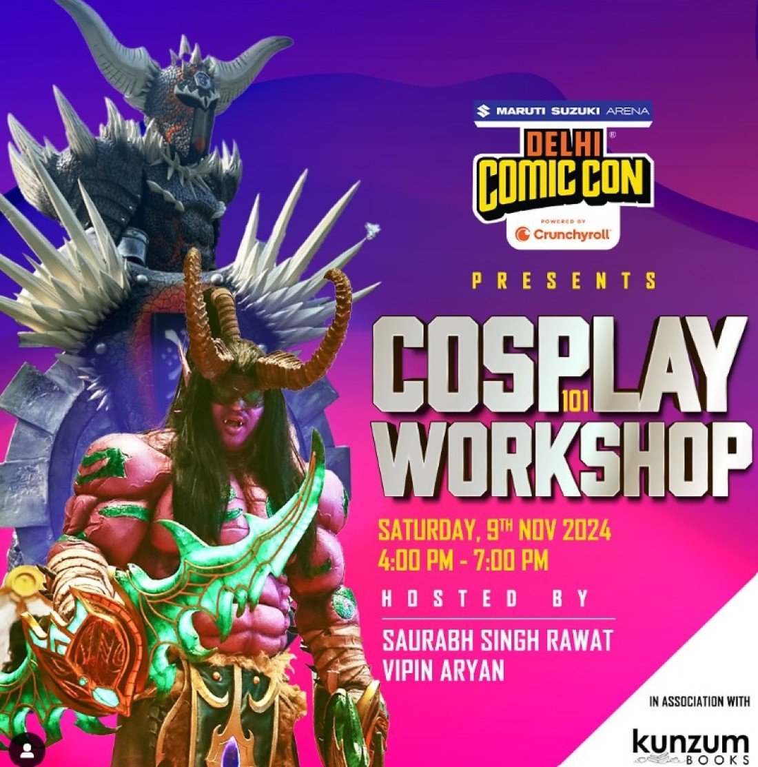 Master Cosplay Craft with Saurabh Singh Rawat and Vipin Aryan at Delhi ...
