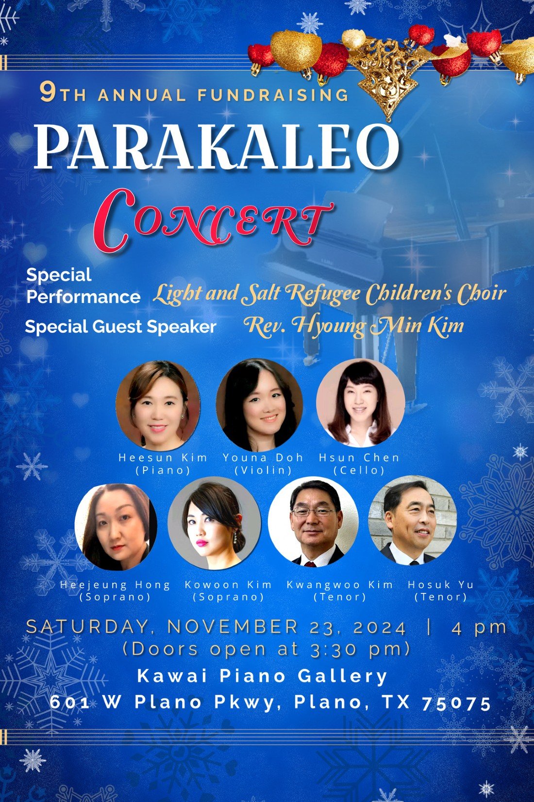 9th Parakaleo Concert with Light and Salt Childrens Choir, Kawai Piano ...