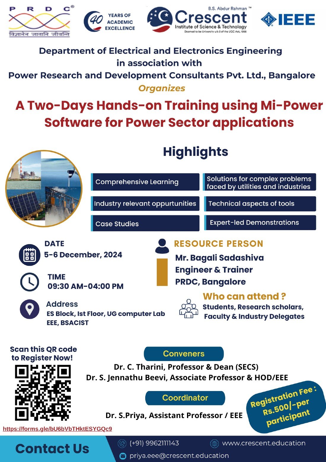 Hands-on Training using Mi-Power Software for power sector applications ...