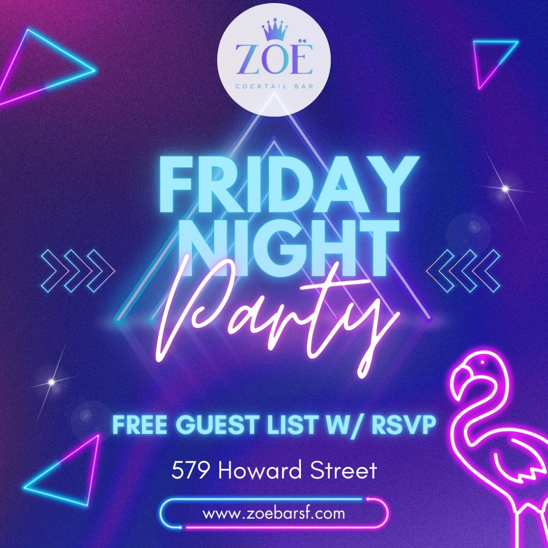 ZOE Cocktails & Bites: BUY 1 -GET 1 FREE DRINK w/ RSVP Tickets, ZOE ...