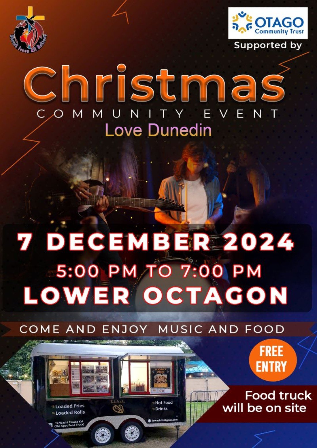 Christmas Community Event Love Dunedin , The Octagon, Central Dunedin ...