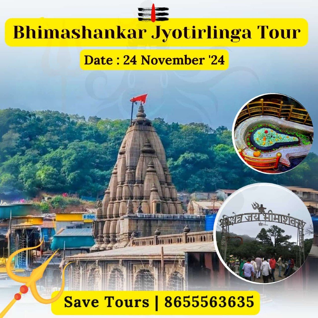 Bhimashankar Jyotirlinga Tour, Bhimashankar Maharashtra, Mumbai, 23 ...