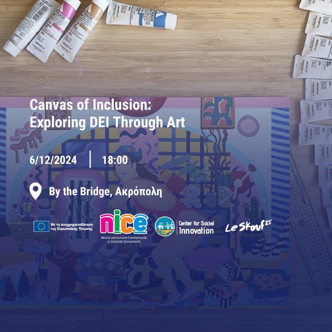 Canvas of Inclusion: Exploring DEI through Art Tickets, By The Bridge, Strovolos, 6 December ...