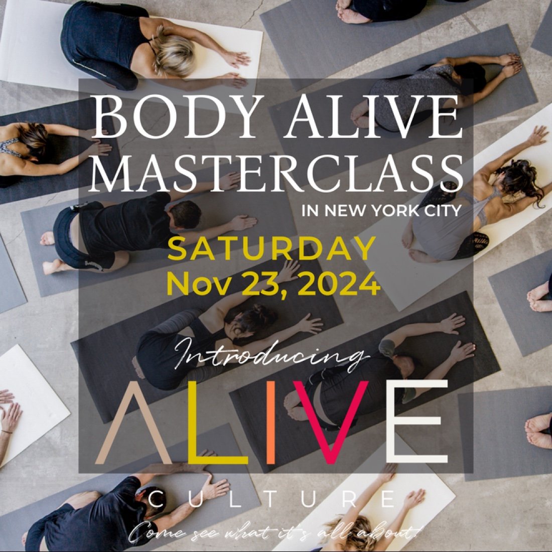 The Body ALIVE Masterclass in NYC, Gibney 890 Broadway, Manhattan, 23 November 2024 | AllEvents