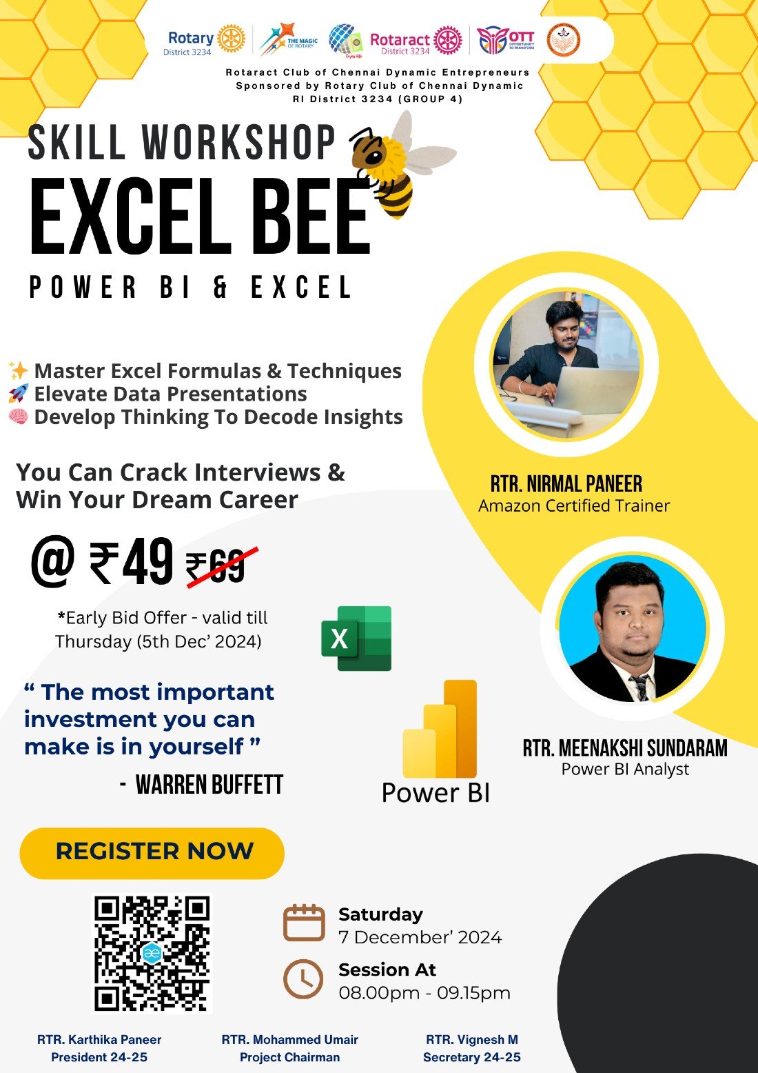 Excel Bee | Power BI and Excel Workshop, December 7 2024 | Online Event | AllEvents
