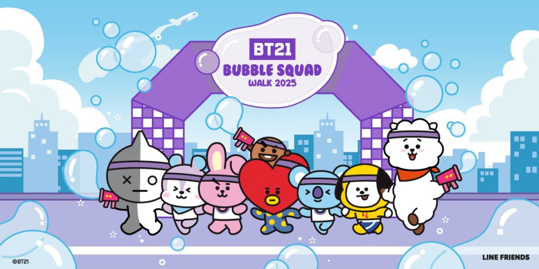BT21 Bubble Squad Walk 2025, VivoCity, Singapore, 29 March 2025 | AllEvents