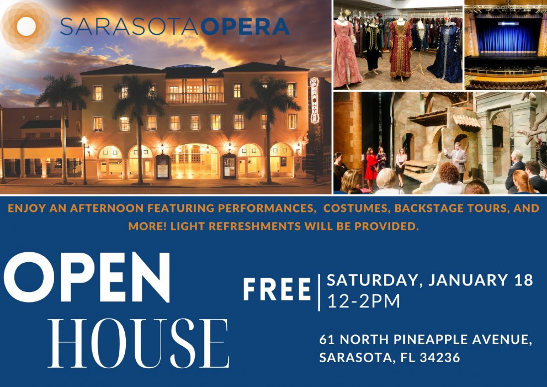 Sarasota Opera Open House, Sarasota Opera House, 18 January 2025 ...