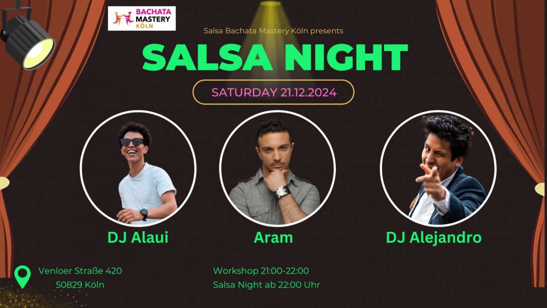 Salsa Night, mit Einsteiger Workshop in Köln Ehrenfeld, salsa bachata ...
