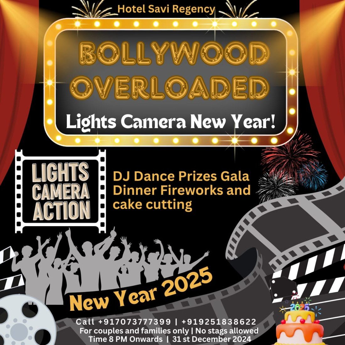 Bollywood Overloaded: Lights, Camera, New Year!, HOTEL SAVI REGENCY, Jaipur, 31 December to 1 ...