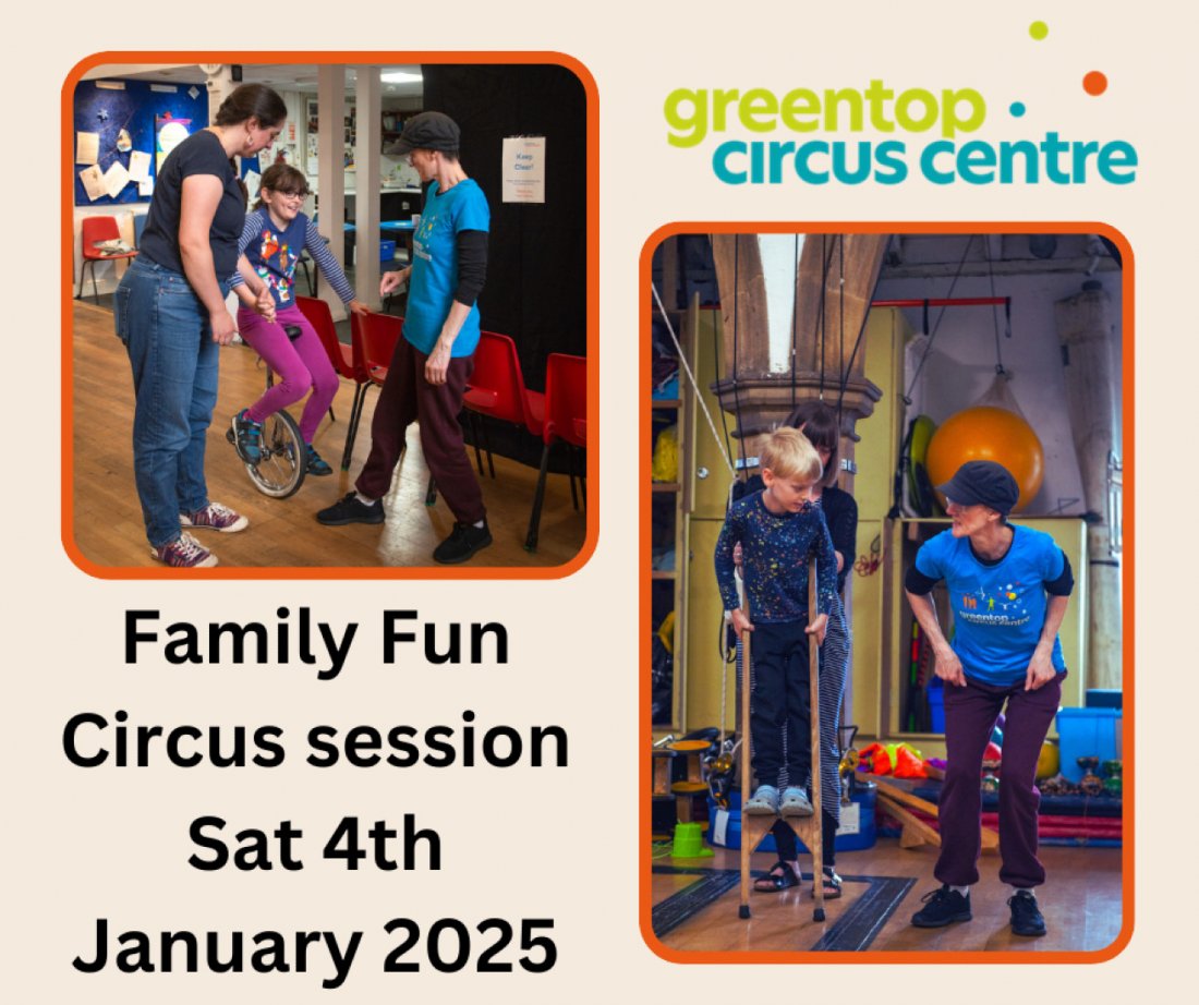 Family Fun Circus Session - Sat 4th January 2025, Greentop Community Circus Centre, Sheffield, 4 ...