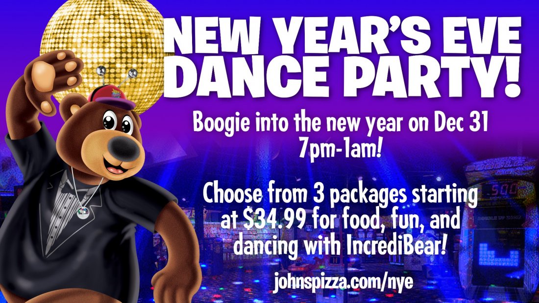John’s New Year’s Eve Dance Party Riverside, Johns Incredible Pizza ...