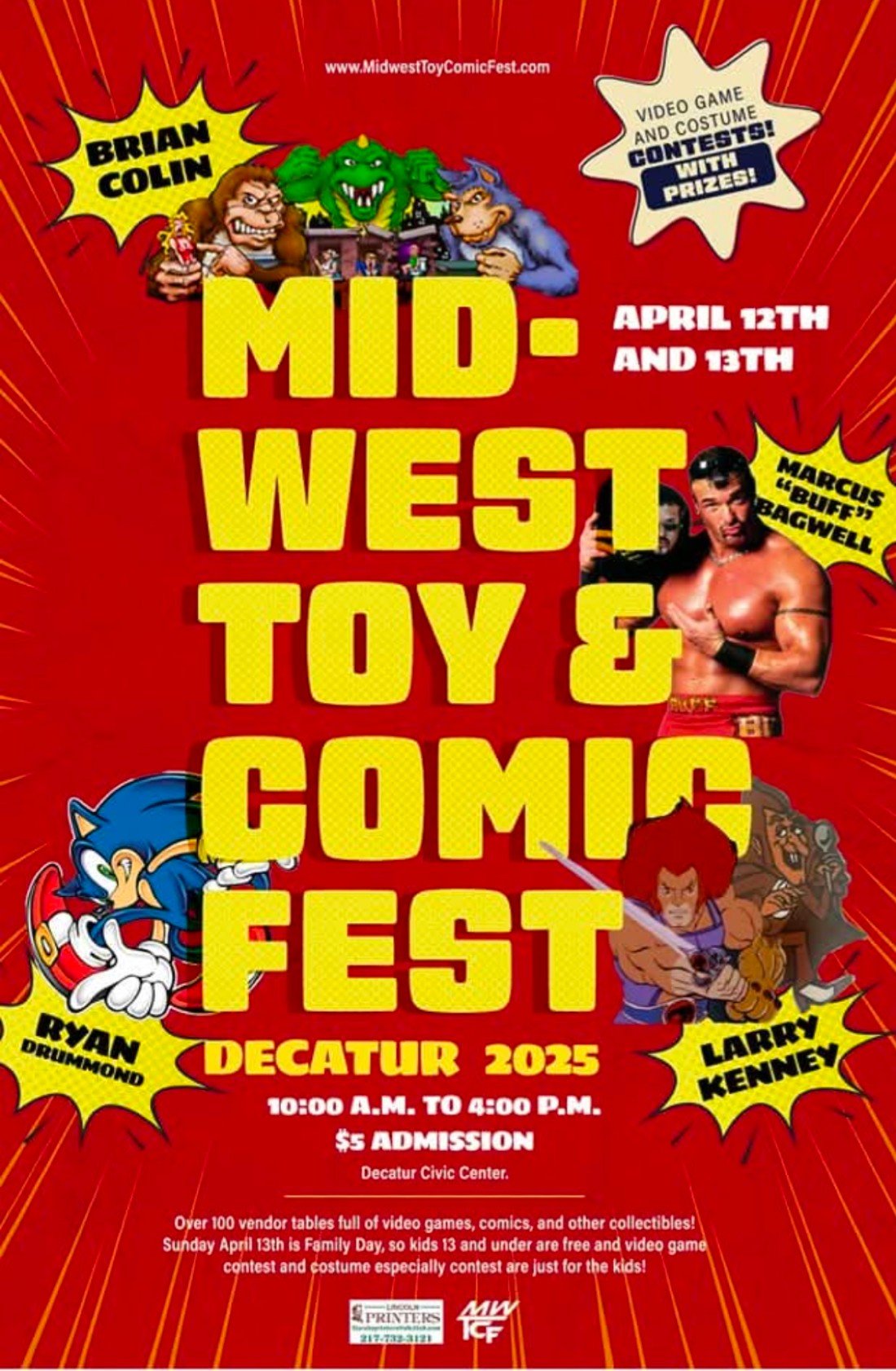 Midwest Toy and Comic Fest Decatur 2025 , Decatur Civic Center, Gary K ...