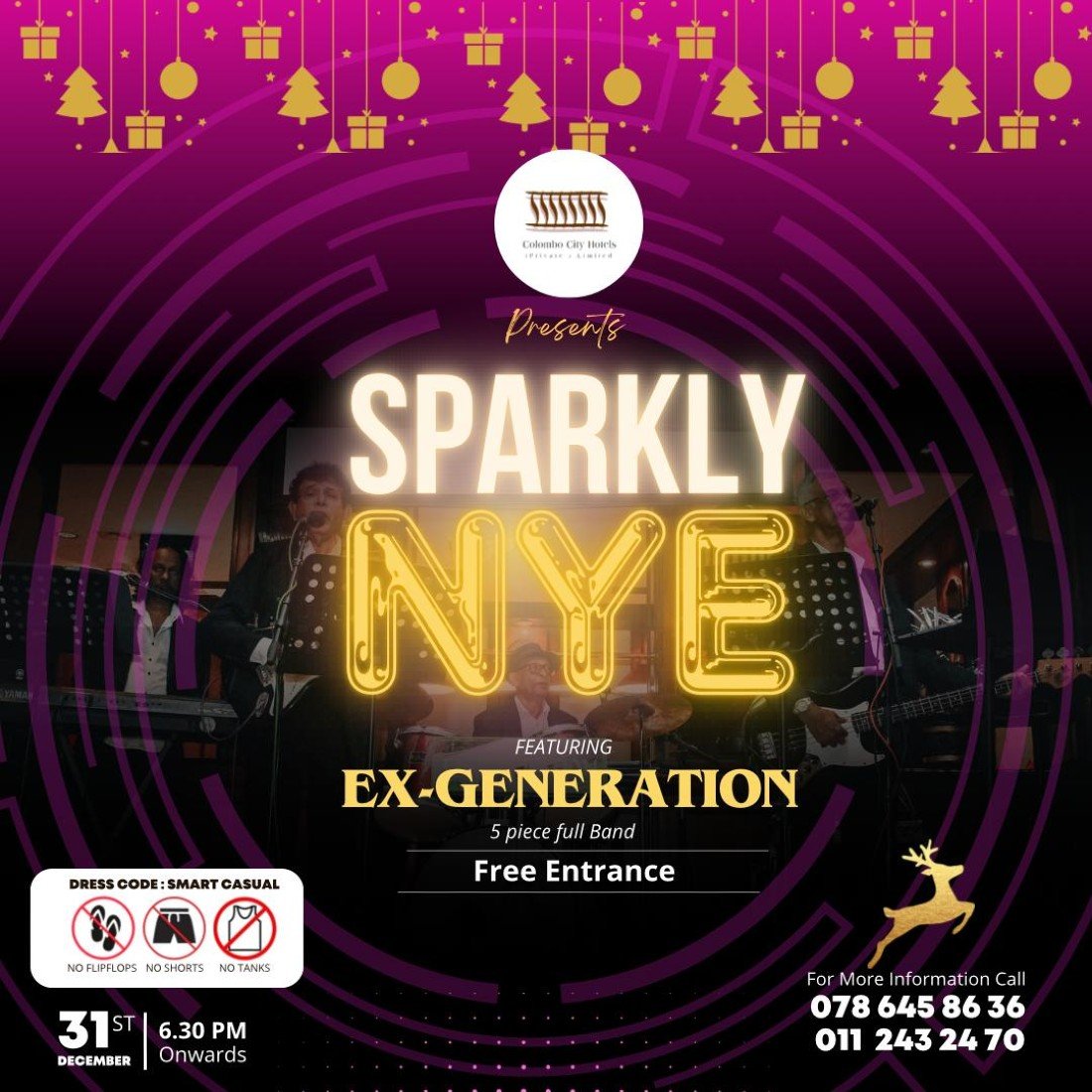 Sparkly NYE Party 2025, Colombo City Hotel Restaurant and Pub, 31 ...