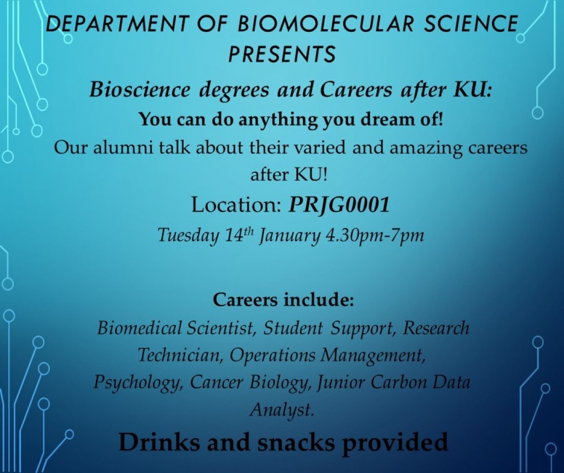Bioscience degrees and Careers after KU: You can do anything you dream ...