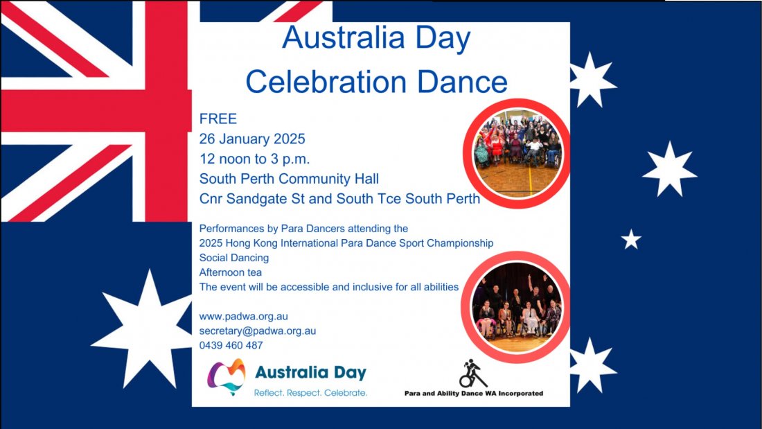 FREE Australia Day Celebration Dance Tickets, South Perth Community ...