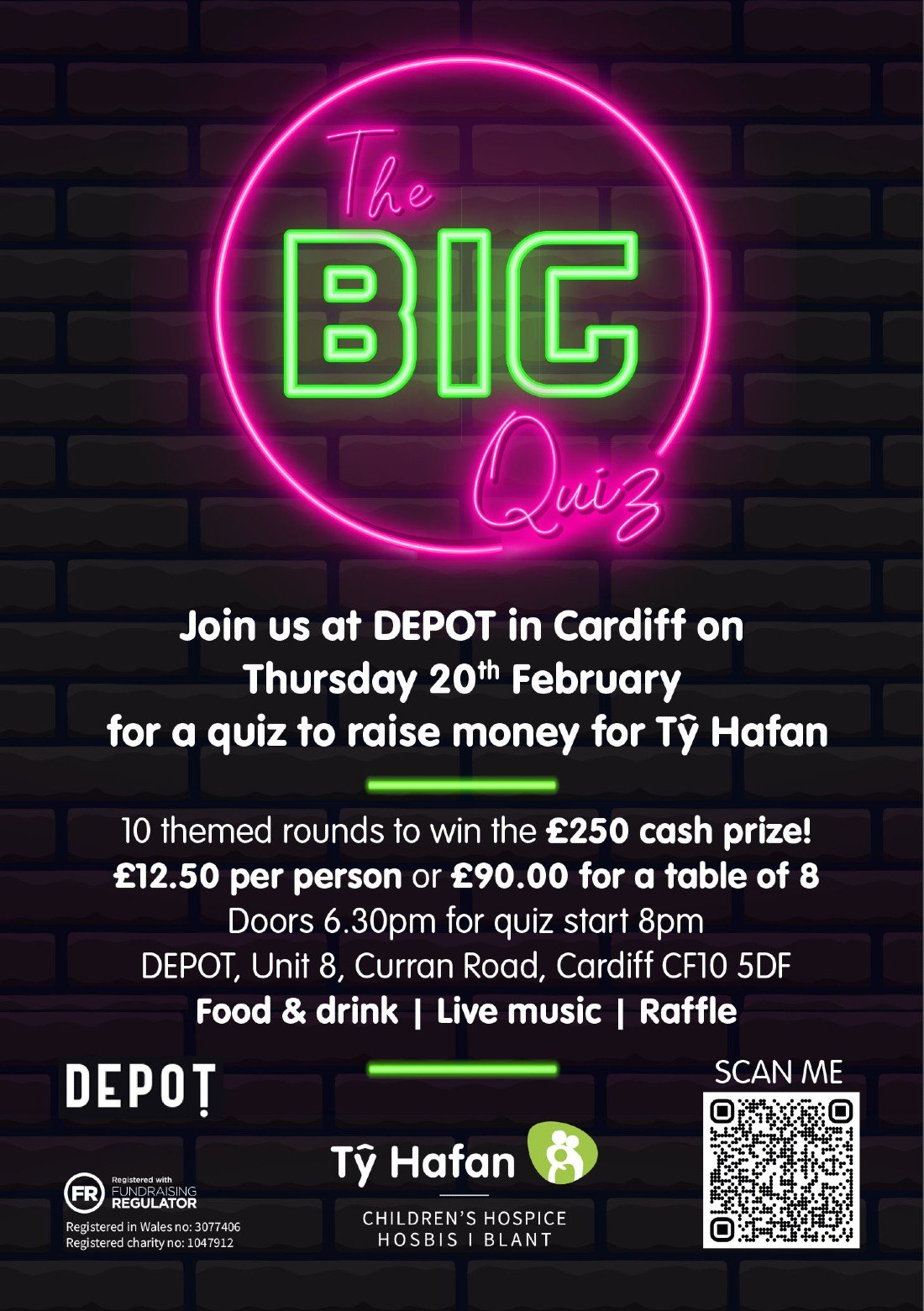 The Big Quiz for Tŷ Hafan, DEPOT Cardiff, 20 February 2025 | AllEvents