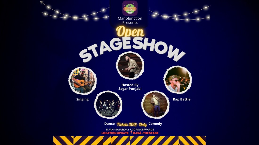 The Great Open Stage Show, Rasā - The Stage, Mumbai, 11 January 2025 ...