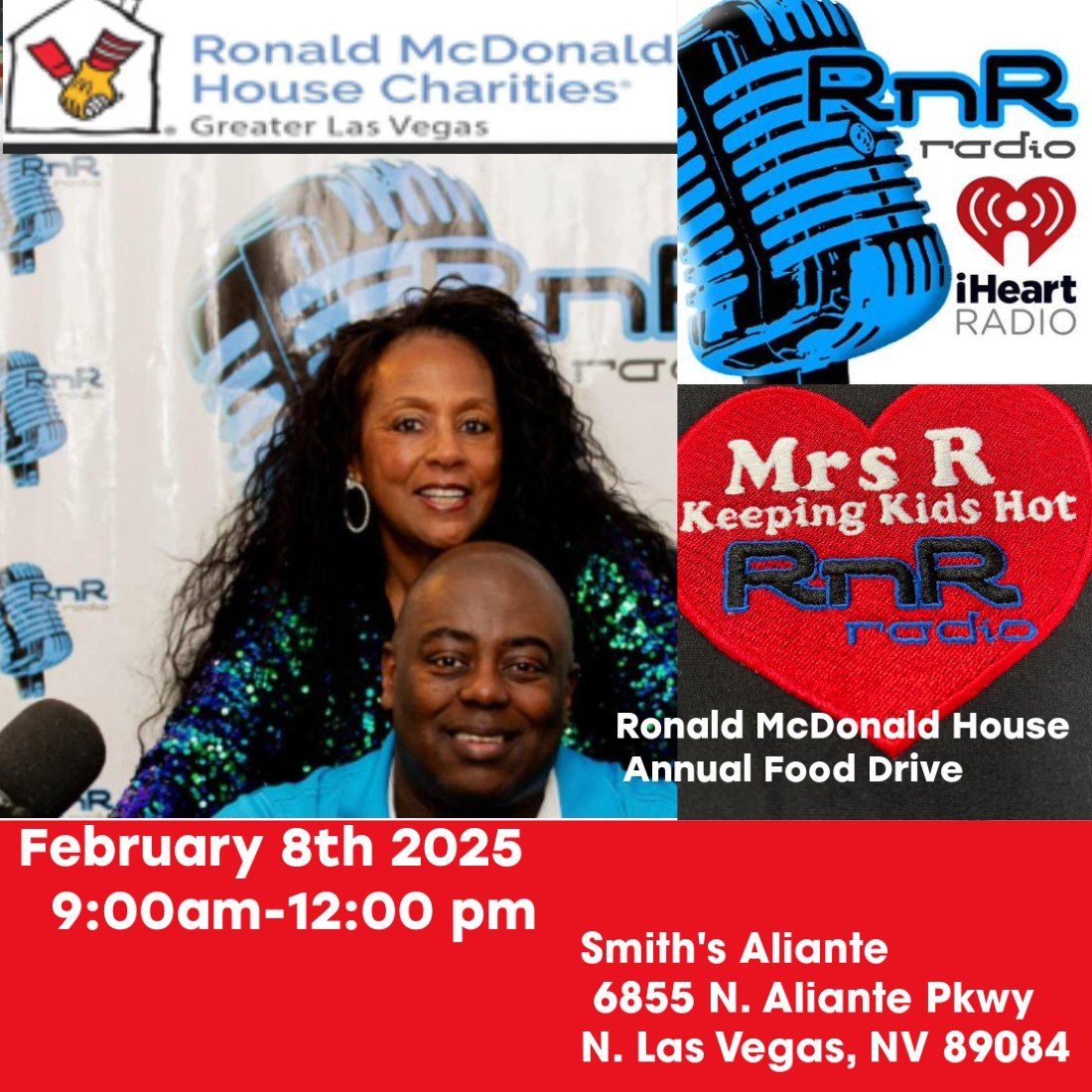 The Ronald McDonald House Annual Food Drive with Mr & Mrs R from RnR ...