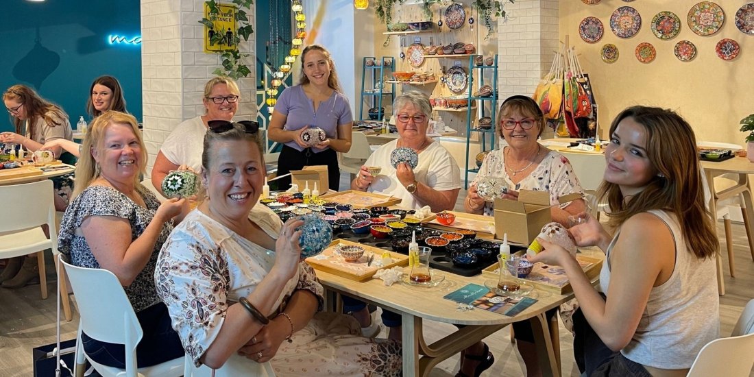 Mosaic Art Classes in Orlando: Turkish Lamp Workshop, Hilton Garden Inn ...