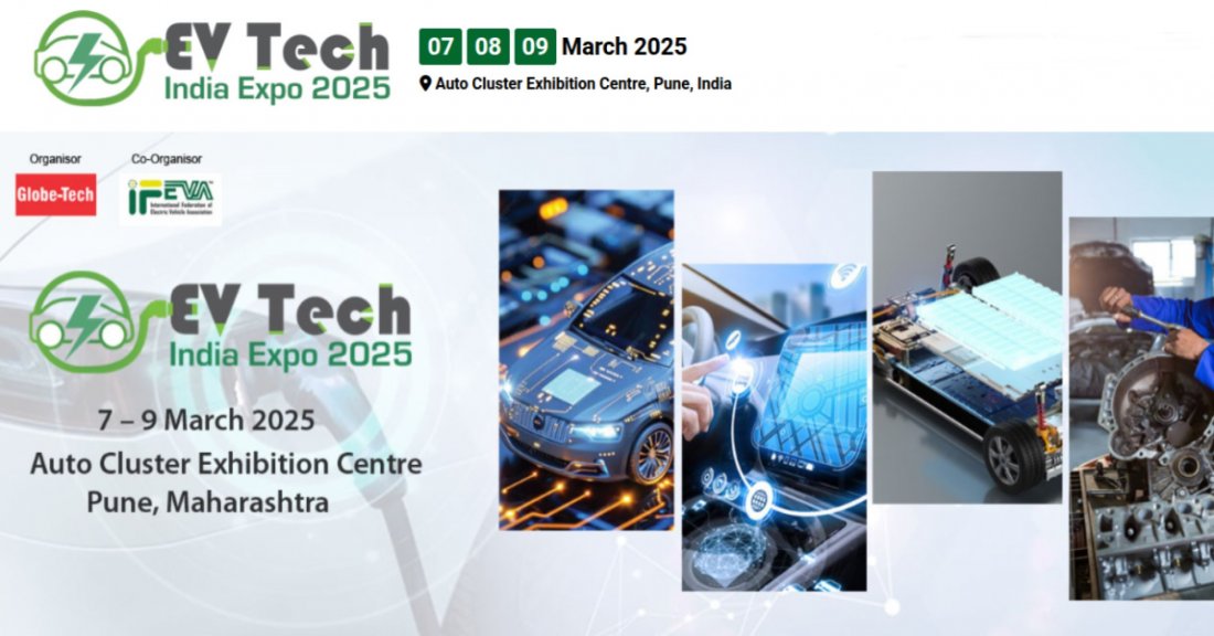 EV TECH INDIA EXPO 2025, Auto Cluster Exhibition Center, Pimpri Chinchwad, 7 March to 9 March ...