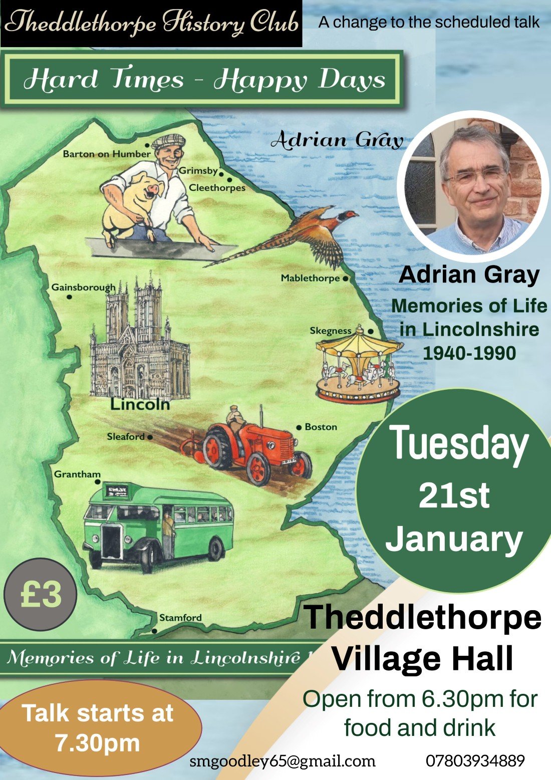 Adrian Gray: Hard Times - Happy Days, Theddlethorpe Village Hall, Louth ...