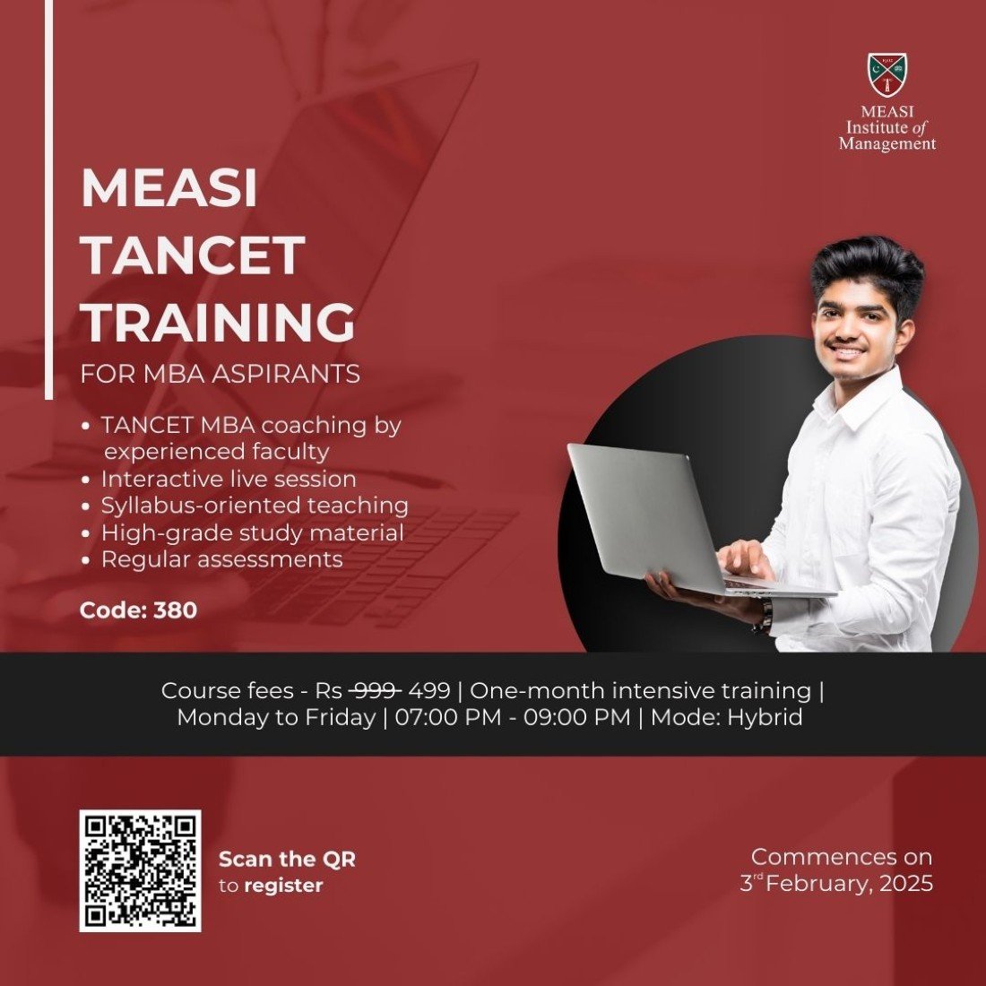 MEASI TANCET Training Program 2025, MEASI Institute of Management, Peter's Road, Peters Colony ...
