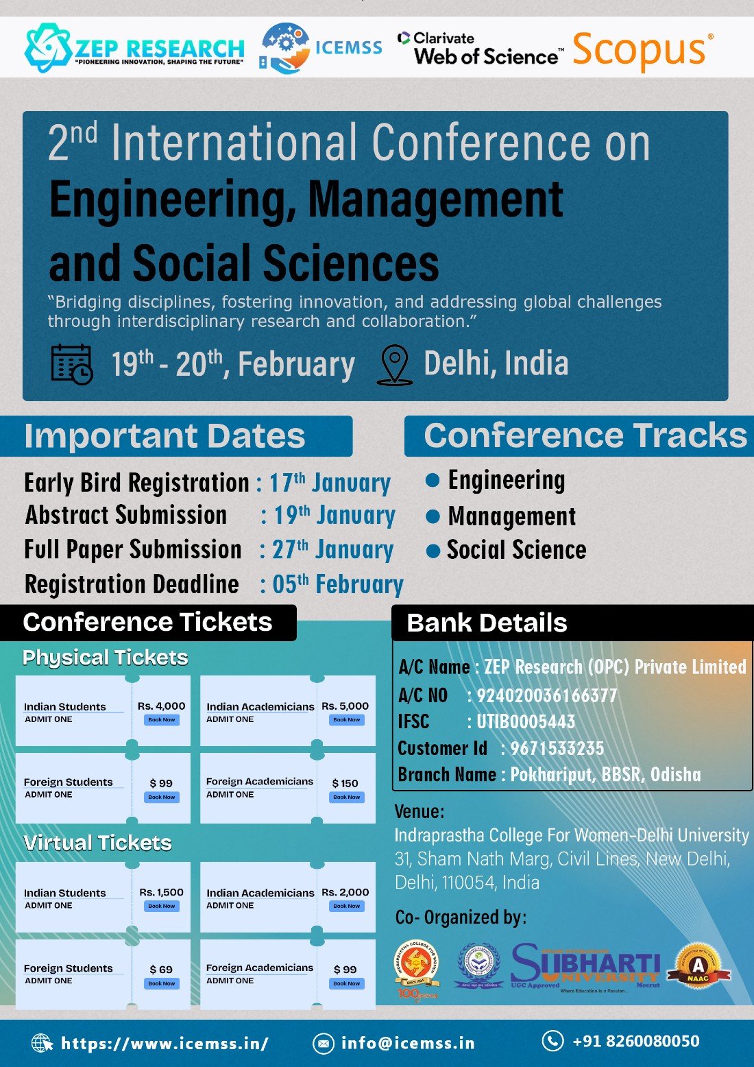 International Conference on Engineering, Management and Social Sciences ...