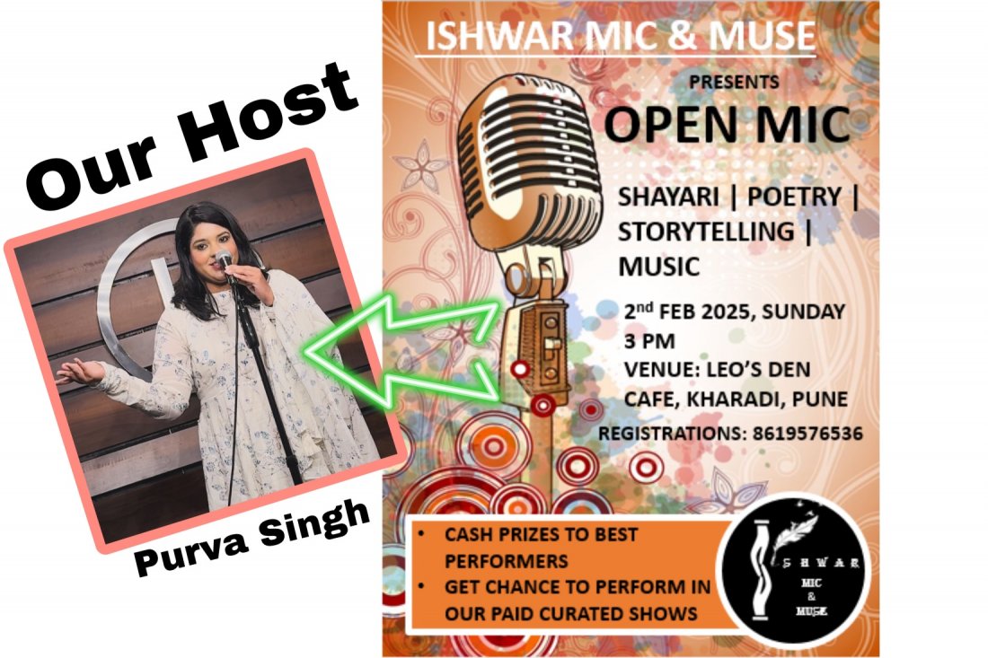 Open Mic by Ishwar Mic and Muse, Leo’s den Cafe Kharadi, Pune, 2 February 2025 | AllEvents