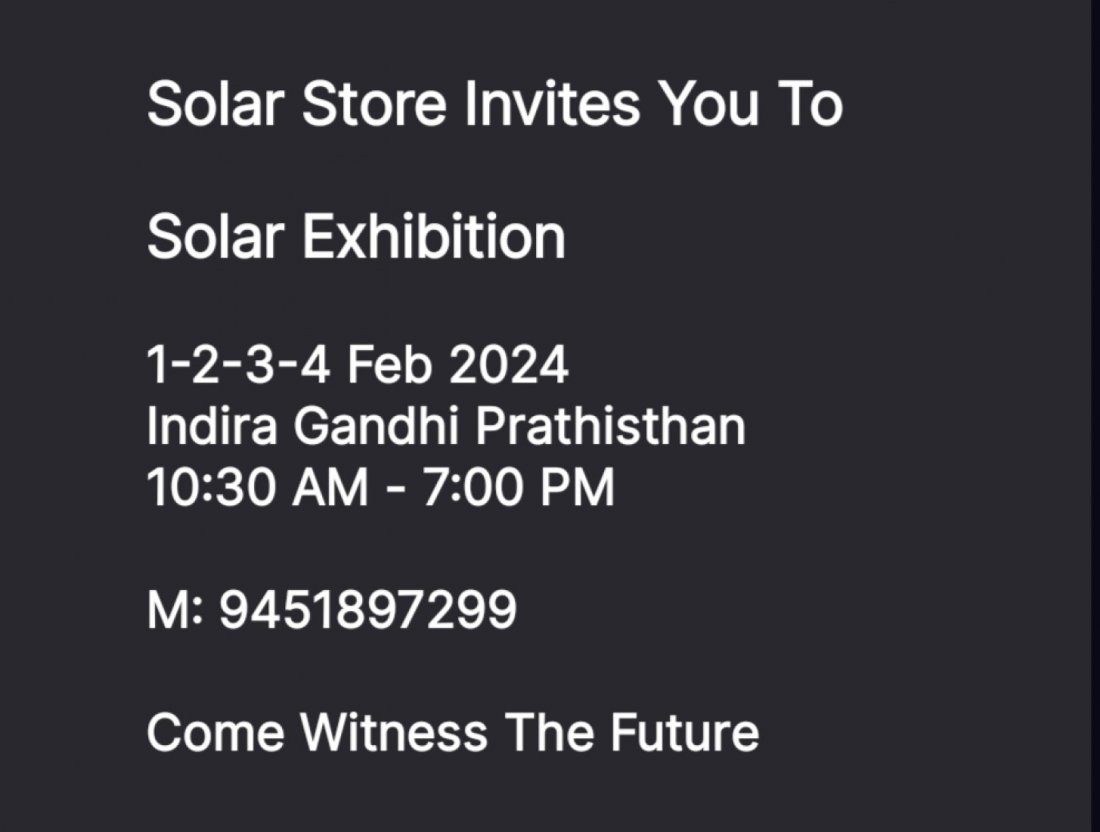 National Solar & EV Expo 1-4 Feb 2025 IGP Lucknow , Indira Gandhi ...