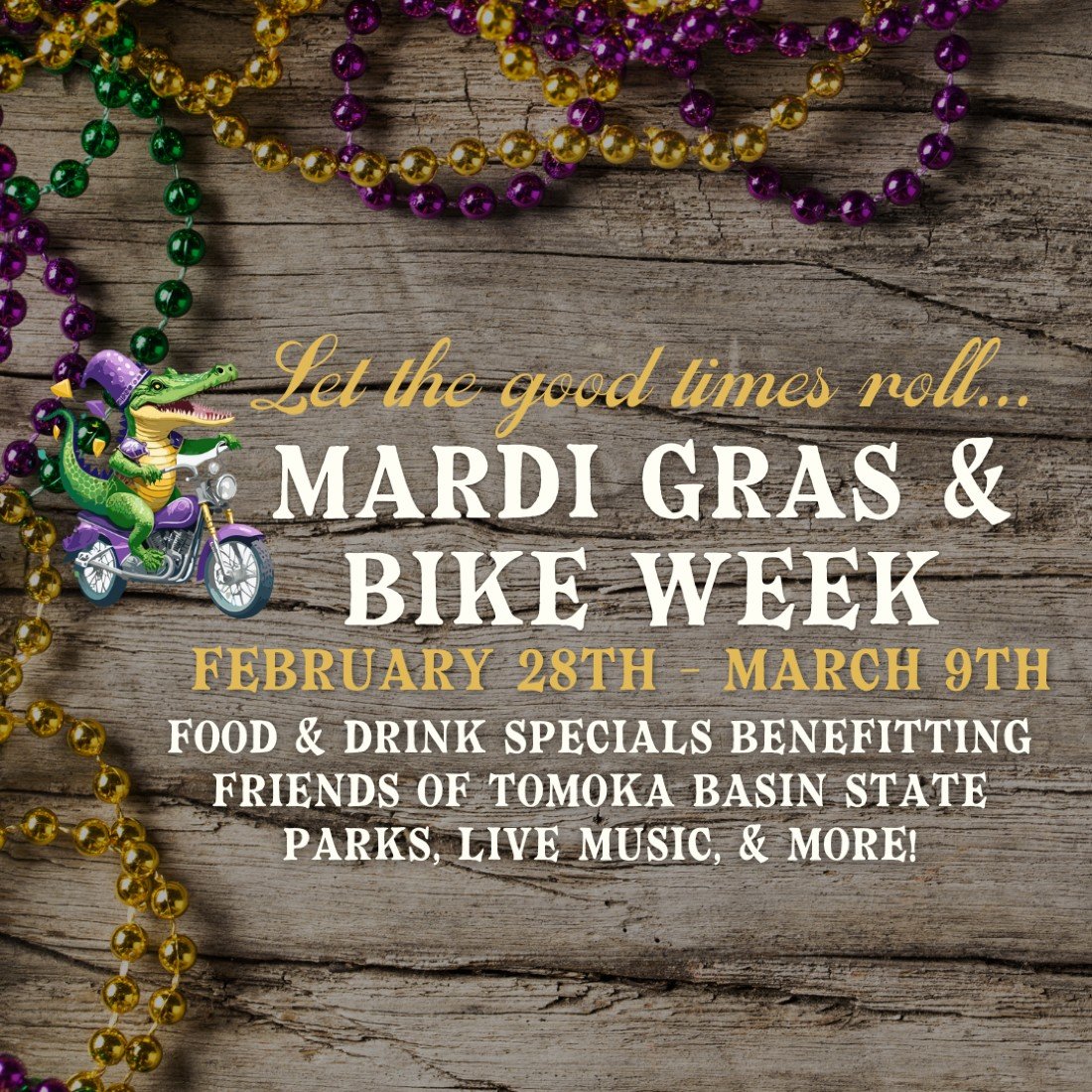 Mardi Gras & Bike Week at the Grille, RiverGrille on the Tomoka, Ormond Beach, 28 February to 9 ...