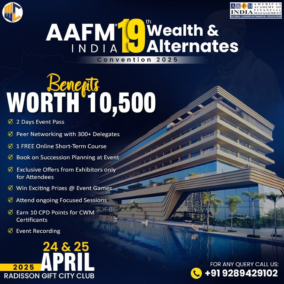 AAFM® Indias 19th Wealth & Alternates Convention 2025! ??, Radisson ...