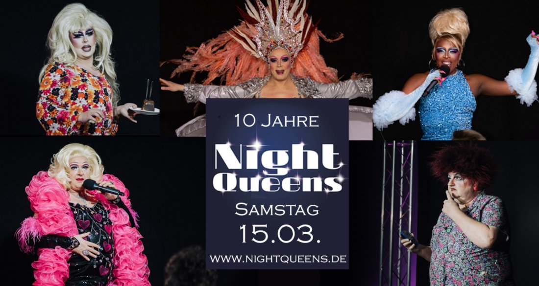 Night Queens - Travestieshow, Varieté, Drag Revue, Moxy Frankfurt East, 15 March 2025 | AllEvents