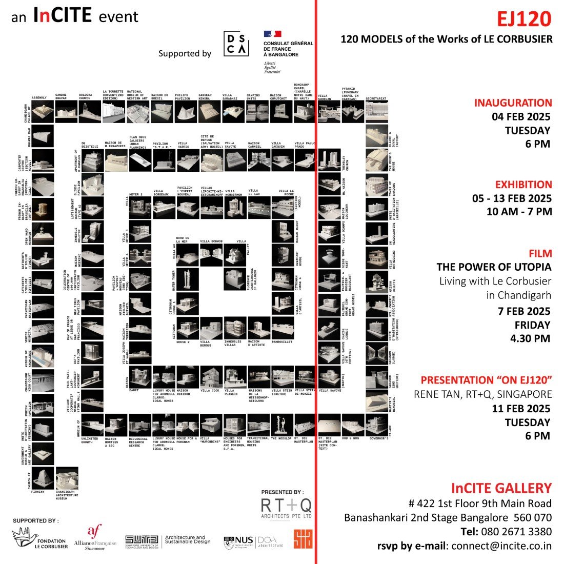 EJ120 – an exhibition of the 120 models of the works of Le Corbusier ...