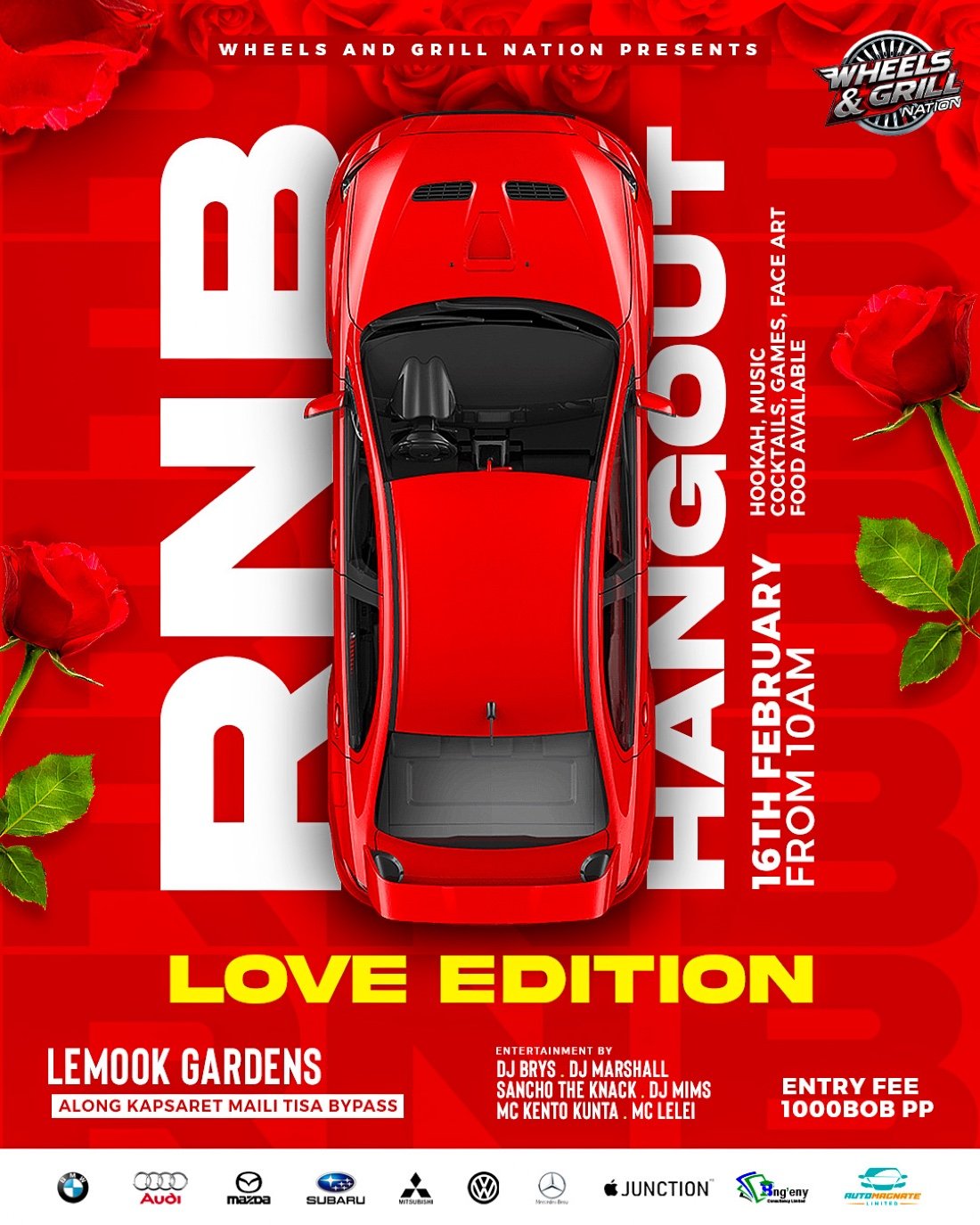 RNB HANGOUT LOVE EDITION , Lemook Gardens, Eldoret | AllEvents