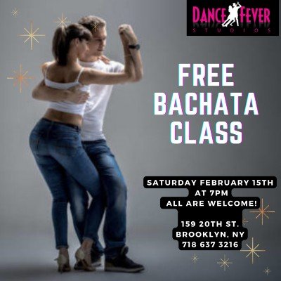 FREE Bachata Dance Classes NYC Tickets, Dance Fever Studios, Brooklyn ...