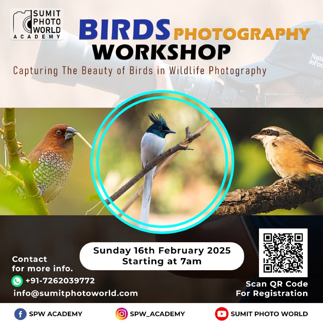 Birds Photography Workshop, Sinhagad Valley, Pune, 16 February 2025 ...