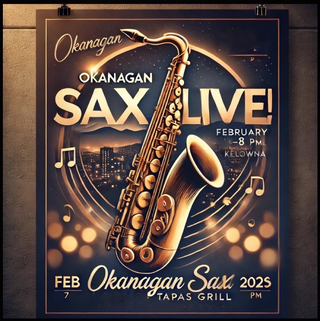 Okanagan Sax Live at Habibi Tapas Grill, Habibi Tapas Grill, Kelowna, 7 ...