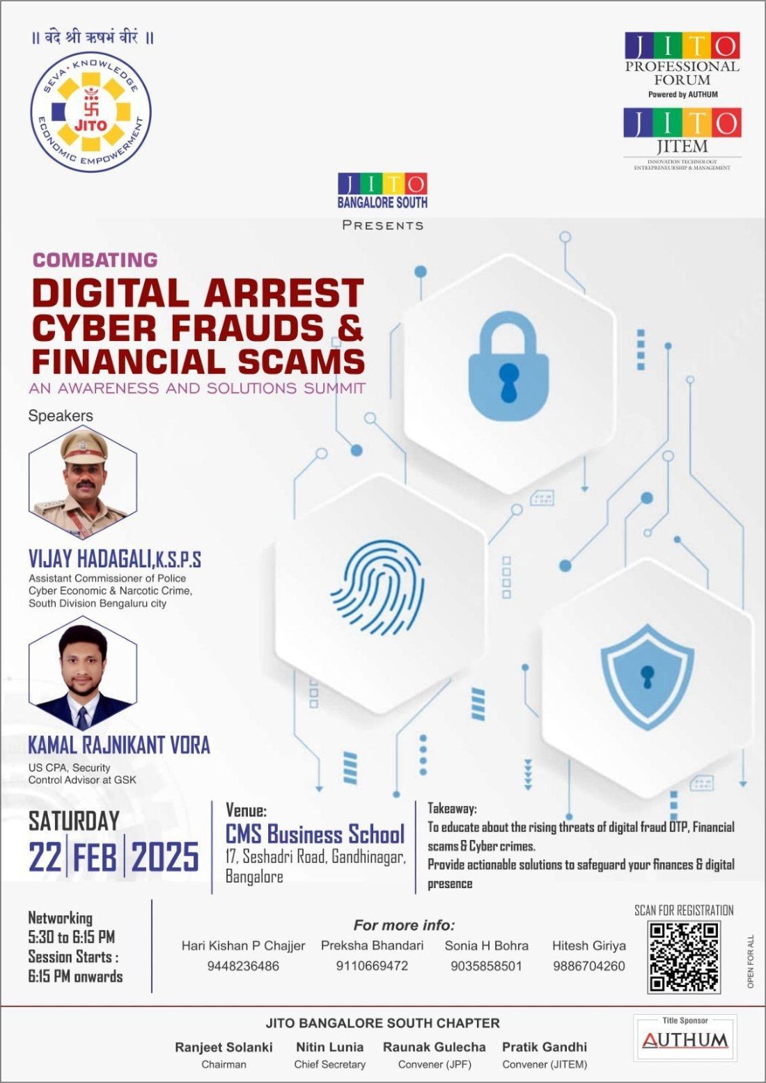 Combat Digital Arrest and Cyber Frauds, CMS Business School, Bangalore ...