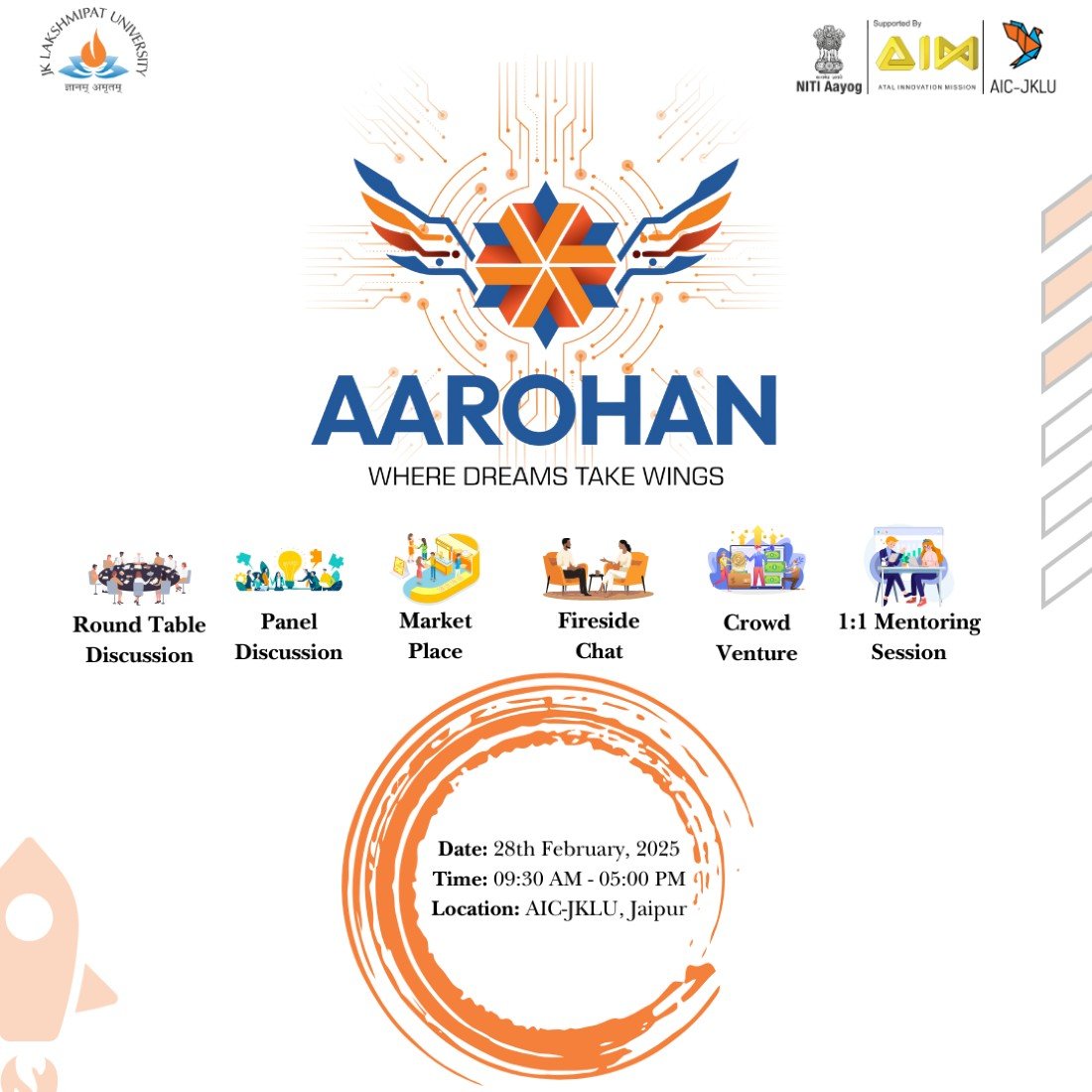 Aarohan - The Startup Summit, Atal Incubation Center - JK Lakshmipat ...