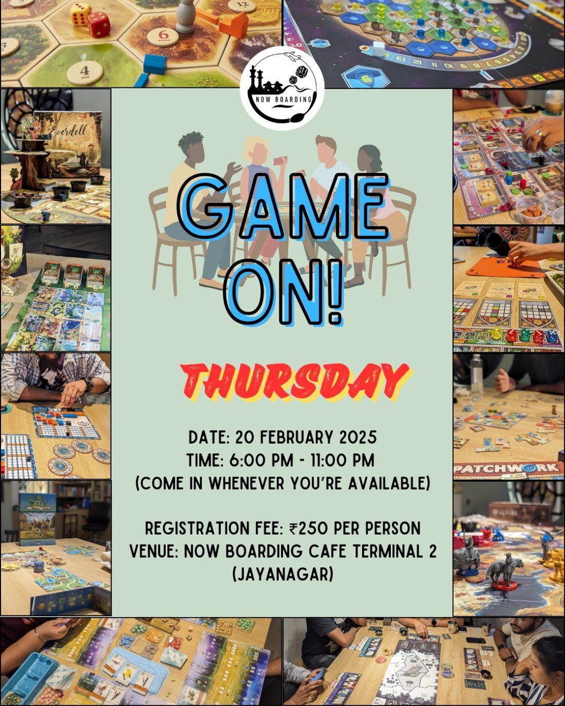 Game On! (Board Game Meetup), Now Boarding Café (Board Game Café ...