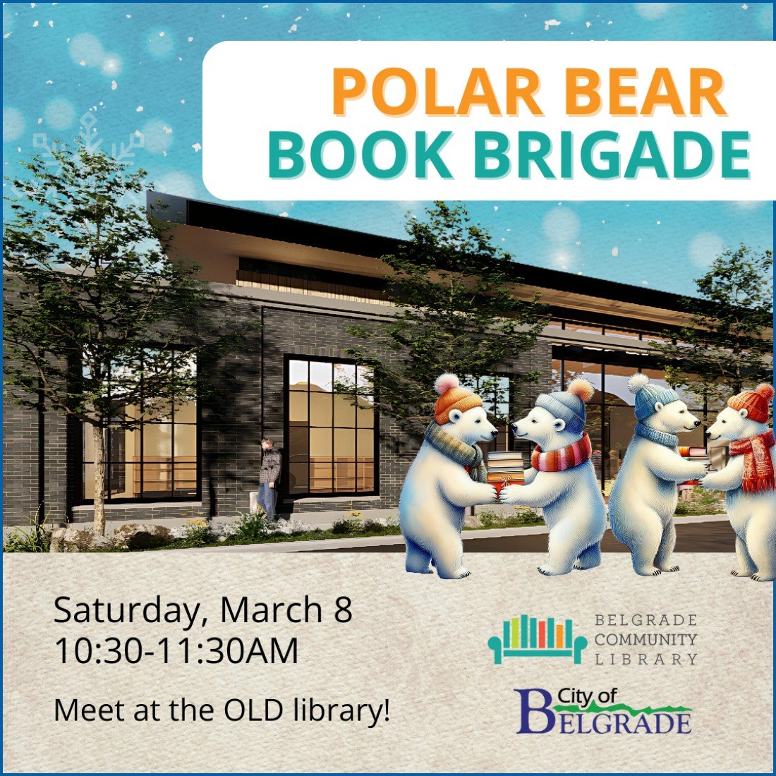 Polar Bear Book Brigade , Belgrade Community Library, 8 March 2025 ...