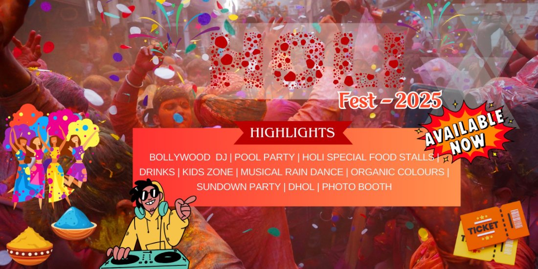 Holi Fest - 2025 at The Kukas Resort, The Kukas Resort, Jaipur, 14 ...