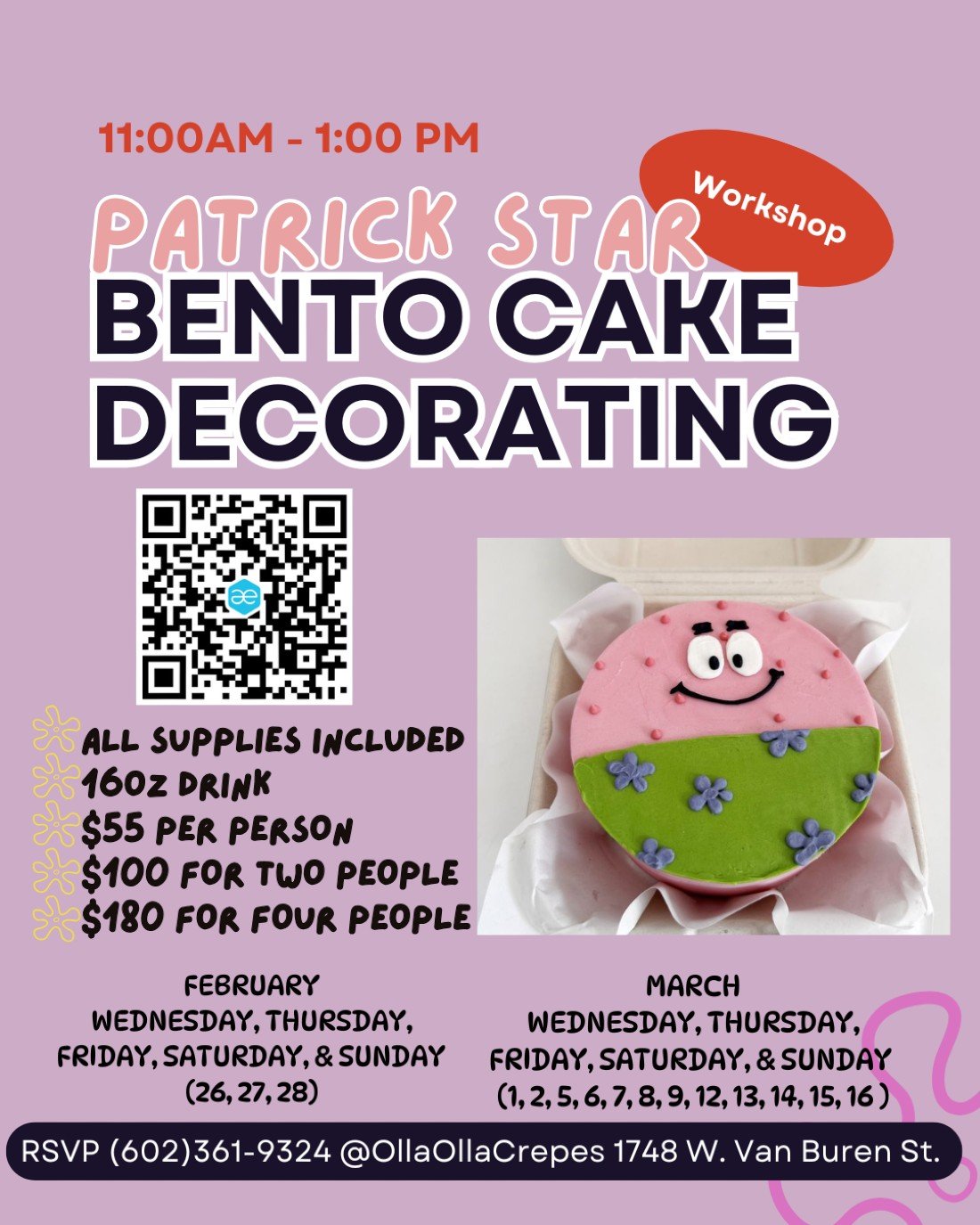 Bento Cake Decorating Workshop Tickets, Olla Olla Crepes, Phoenix ...