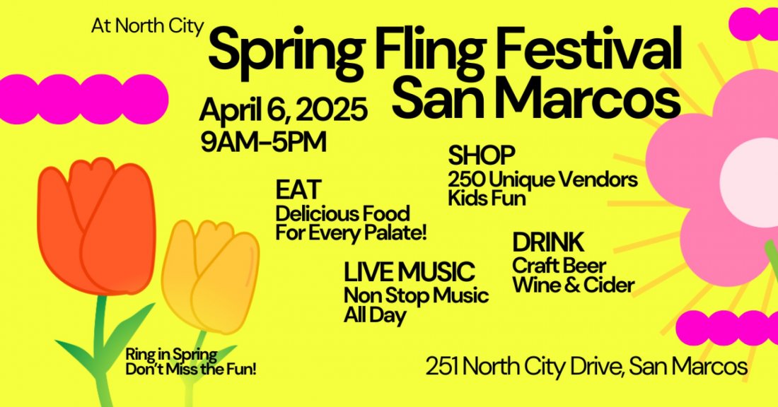 2025 San Marcos Spring Fling Festival, North City Drive, San Marcos, 6 ...