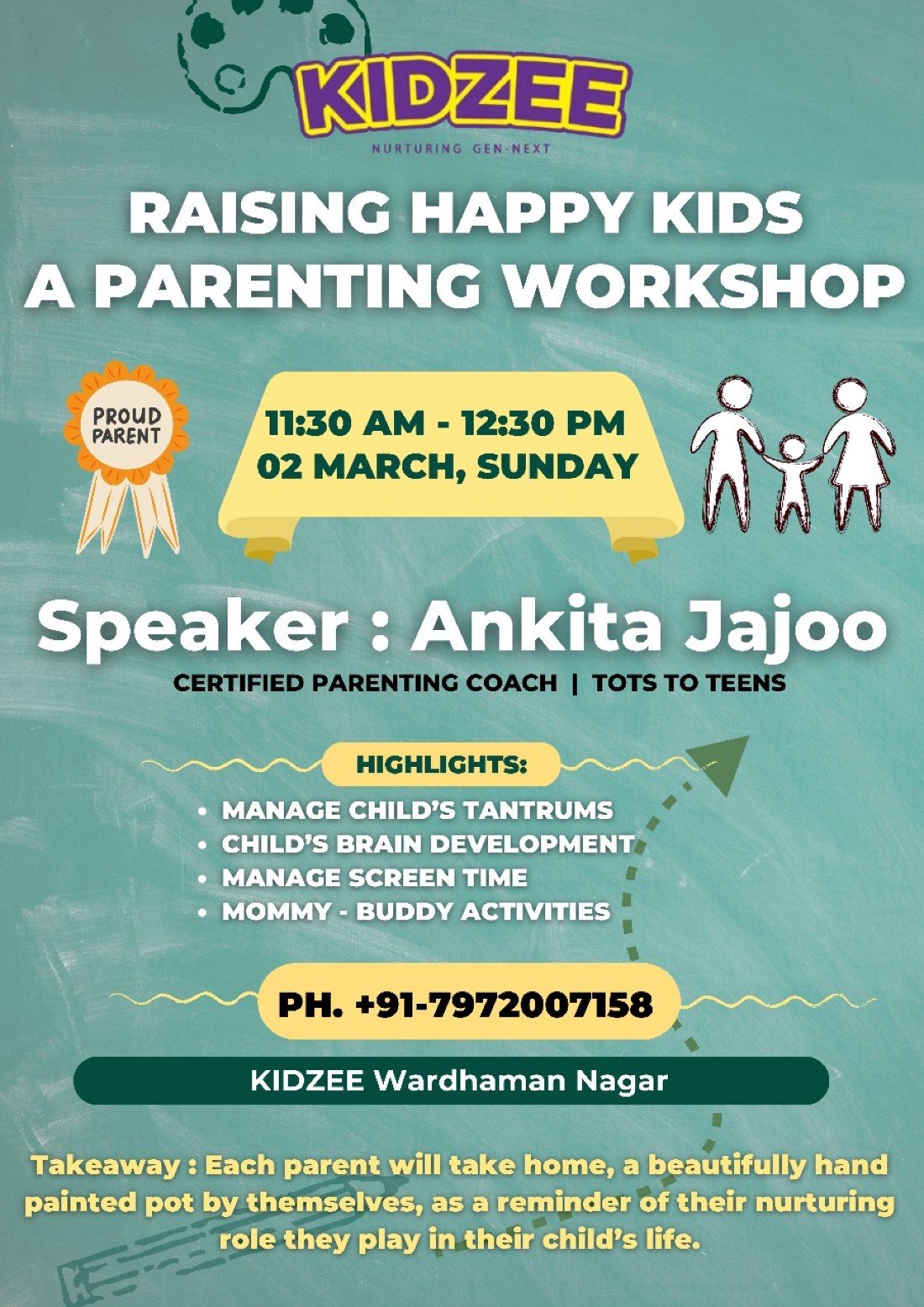 Raising Happy Kids: A Parenting Workshop, Kidzee, Wardhman Nagar ...
