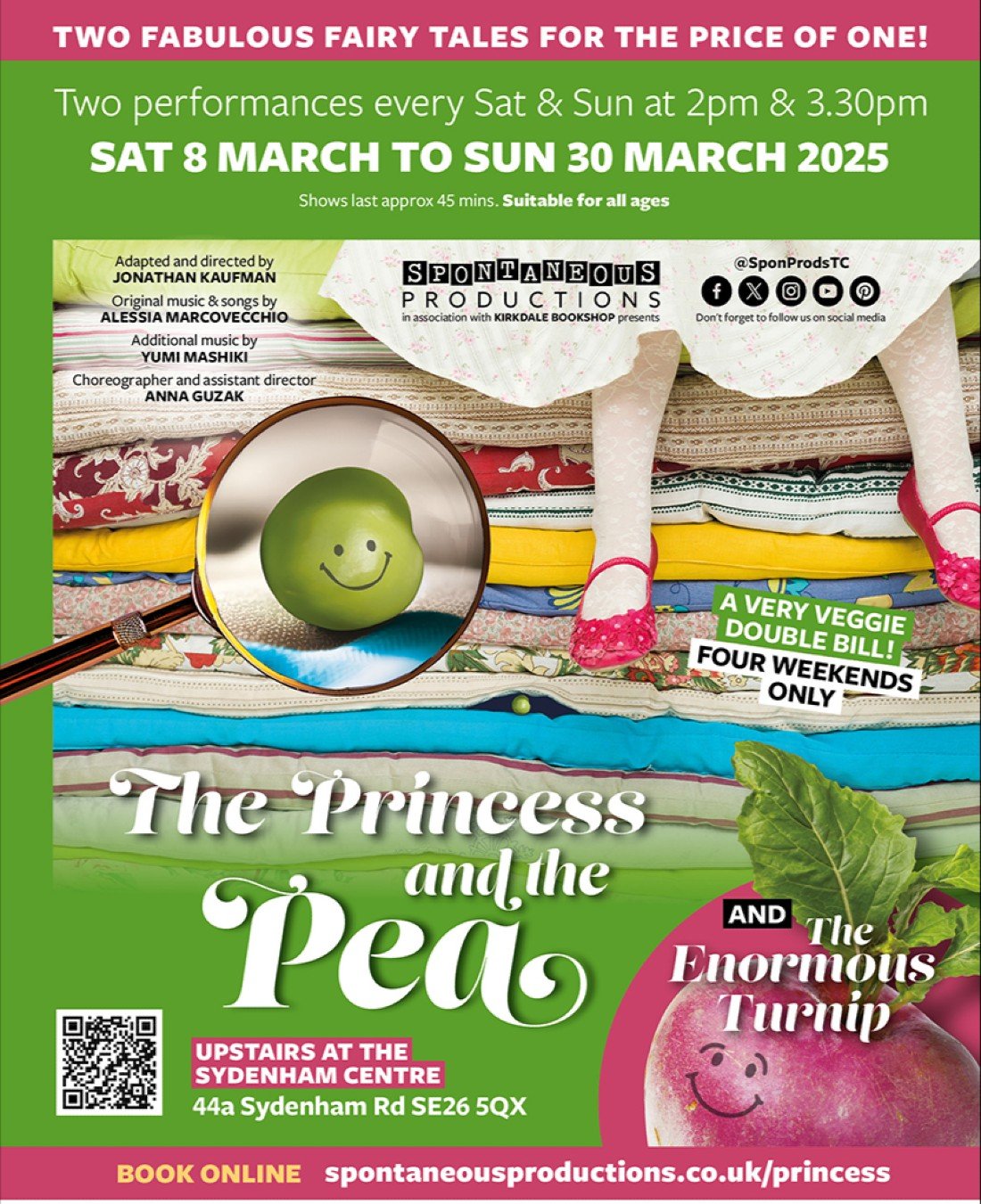 The Princess and The Pea and The Very Enormous Turnip, Sydenham Centre ...