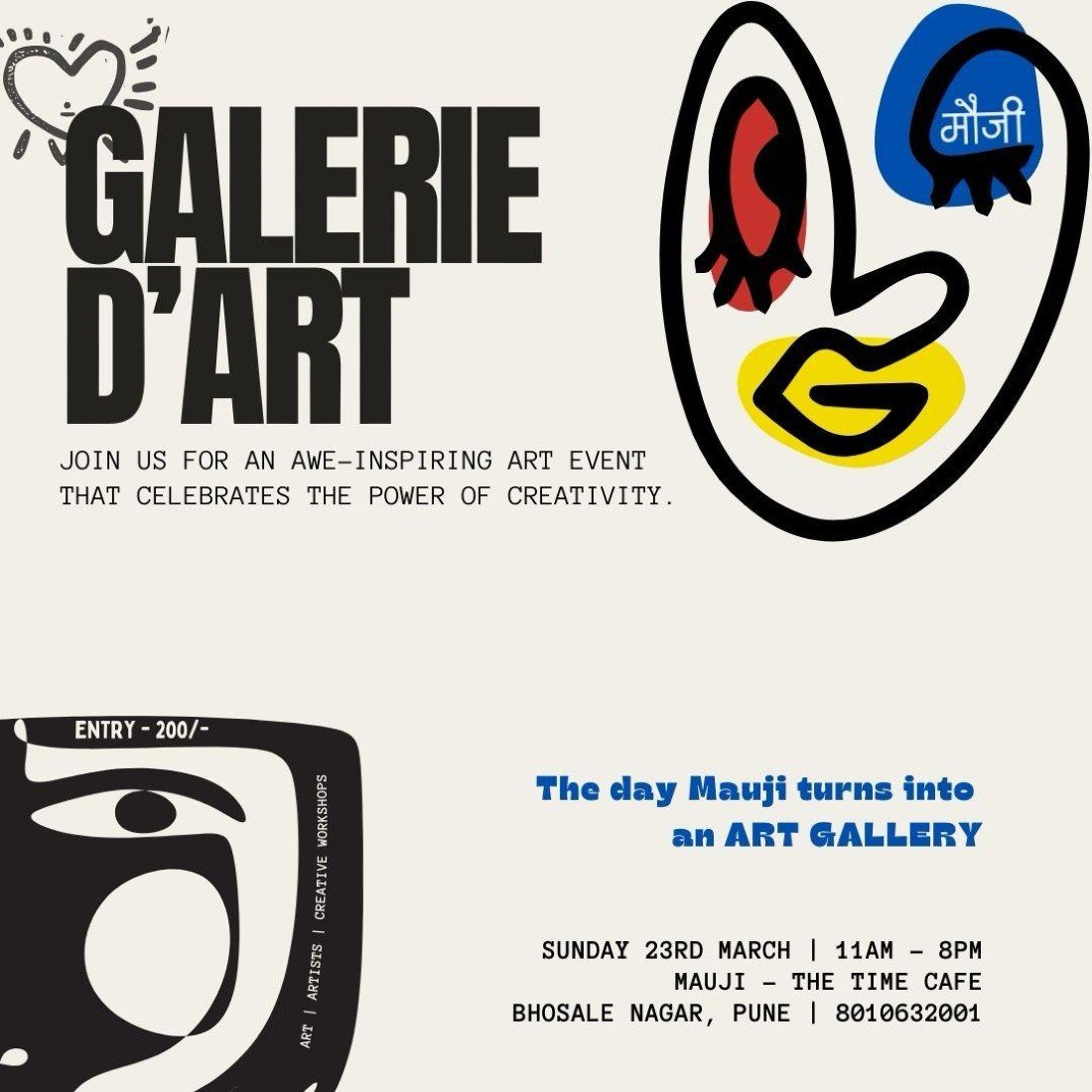 Galerie D Art, Mauji - The Time Cafe, Pune, 23 March 2025 | AllEvents