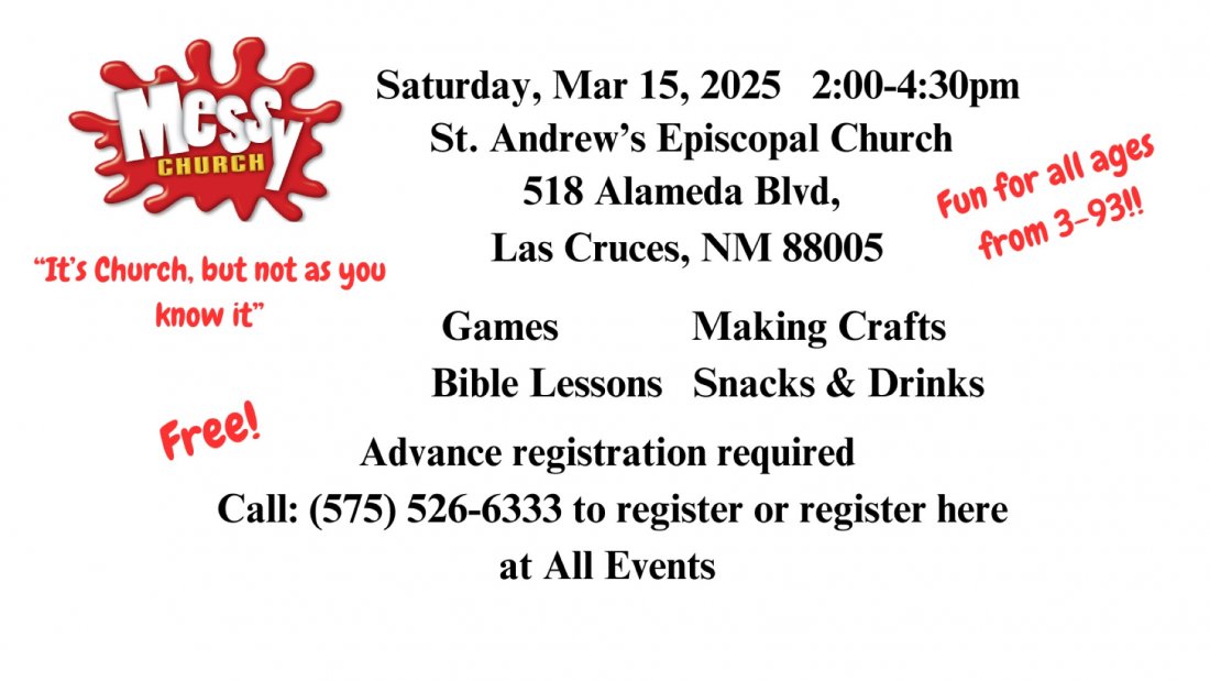 Messy Church for March -- The Journey from Lent to Easter Tickets, St ...